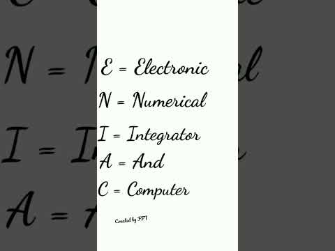 Full Form Of ENIAC||ENIAC ka full form ||What is the full form of ENIAC ||#Short|#viralshort|#yt|#s