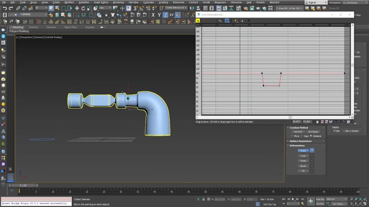 3DS Max - Compound Objects - Loft - Part 2
