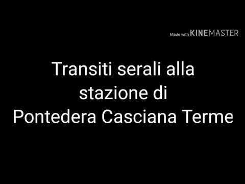 Transiti serali alla stazione di Pontedera Casciana Terme