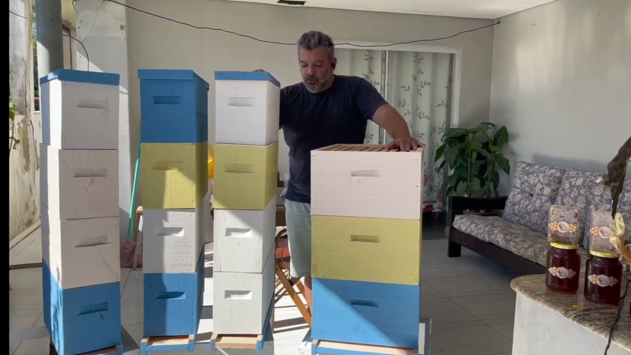 Sistema Palmer para producir nucleos y colmenas para produccion de miel
