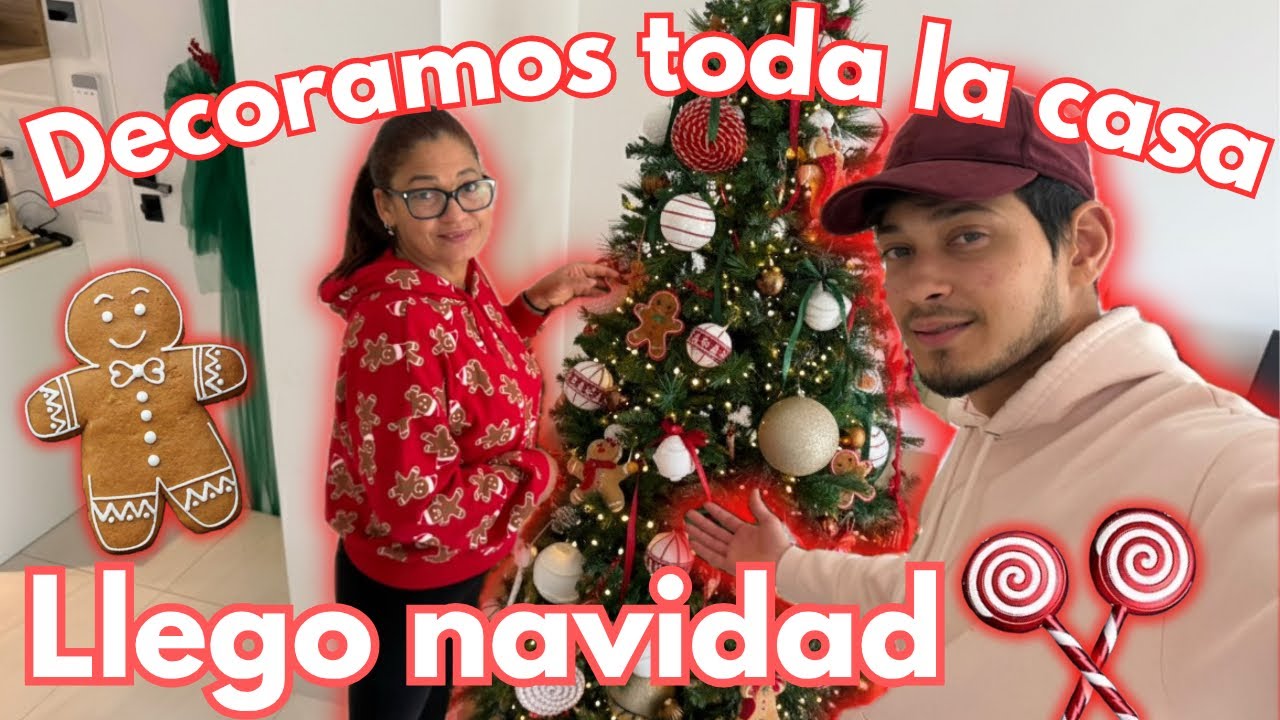 Christmas is here 🎉 / Let's decorate together 🥰 / Men decorating at home 😍✨