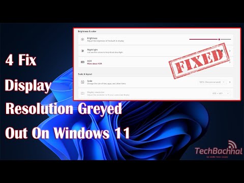 How to Fix Display Resolution Greyed Out on Windows 11