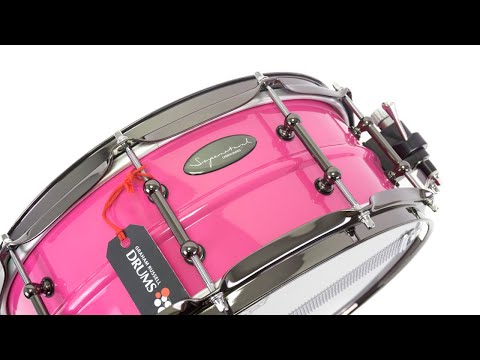 Hand built carbon snares Prototype Original - Gloss PINK | Reverb