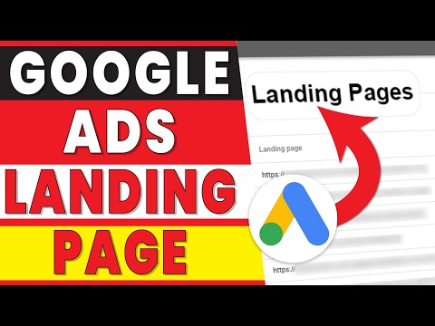 google ads landing page | landing page in google ads | google ads tutorial