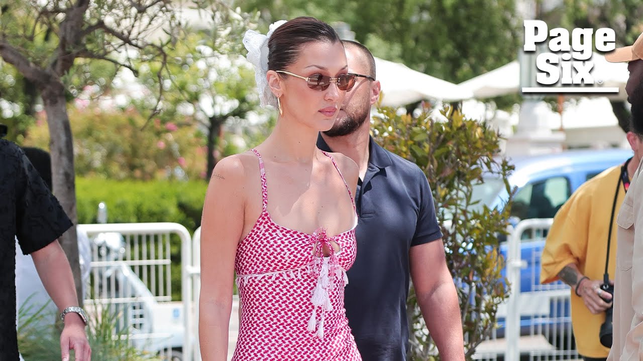 Bella Hadid makes a statement in keffiyeh dress at Cannes: ‘Free Palestine forever’