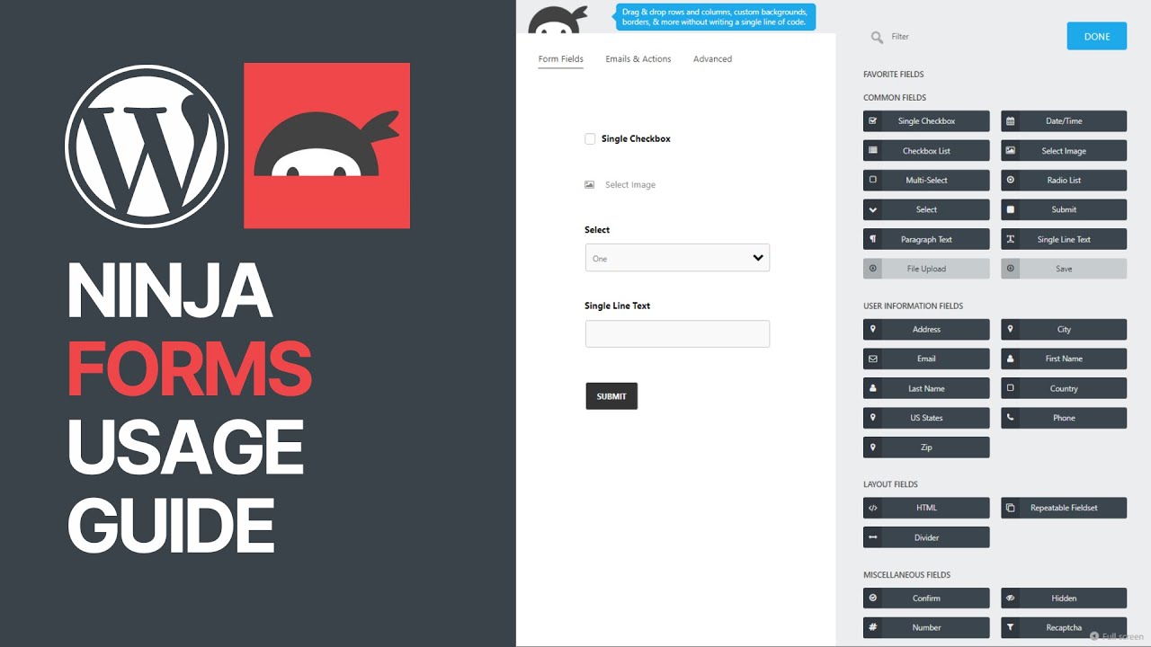 How To Use Ninja Forms WordPress Plugin to Create a Contact Form in Your Website for Free