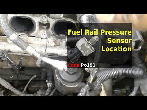 How to replace (location) fuel rail pressure sensor on 2010 equinox. code P0191