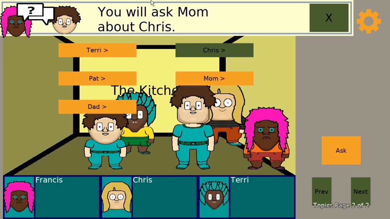 Freshly Squeezed Progress Report: Asking Characters About Details