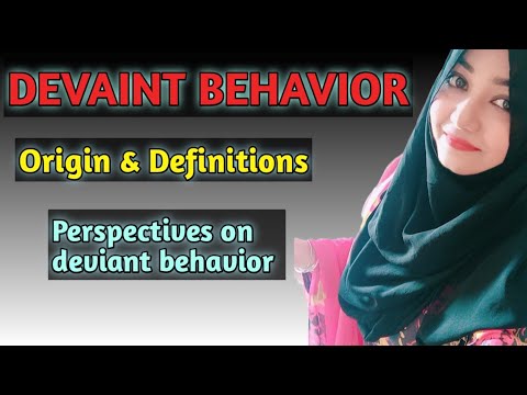 #Deviance #Sociology | Introduction to deviant behavior| Perspectives on deviant behavior