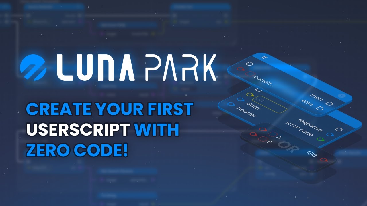 Luna Park example - Create a userscript