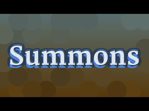 SUMMONS pronunciation • How to pronounce SUMMONS