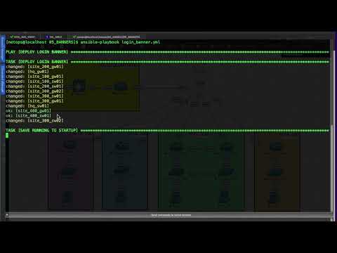 Ansible: Cisco IOS Banner Module
