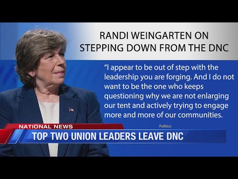 Top two union leaders leave DNC