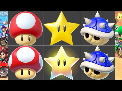 Mario Kart World - NEW Item Icons Comparison (Old VS New)