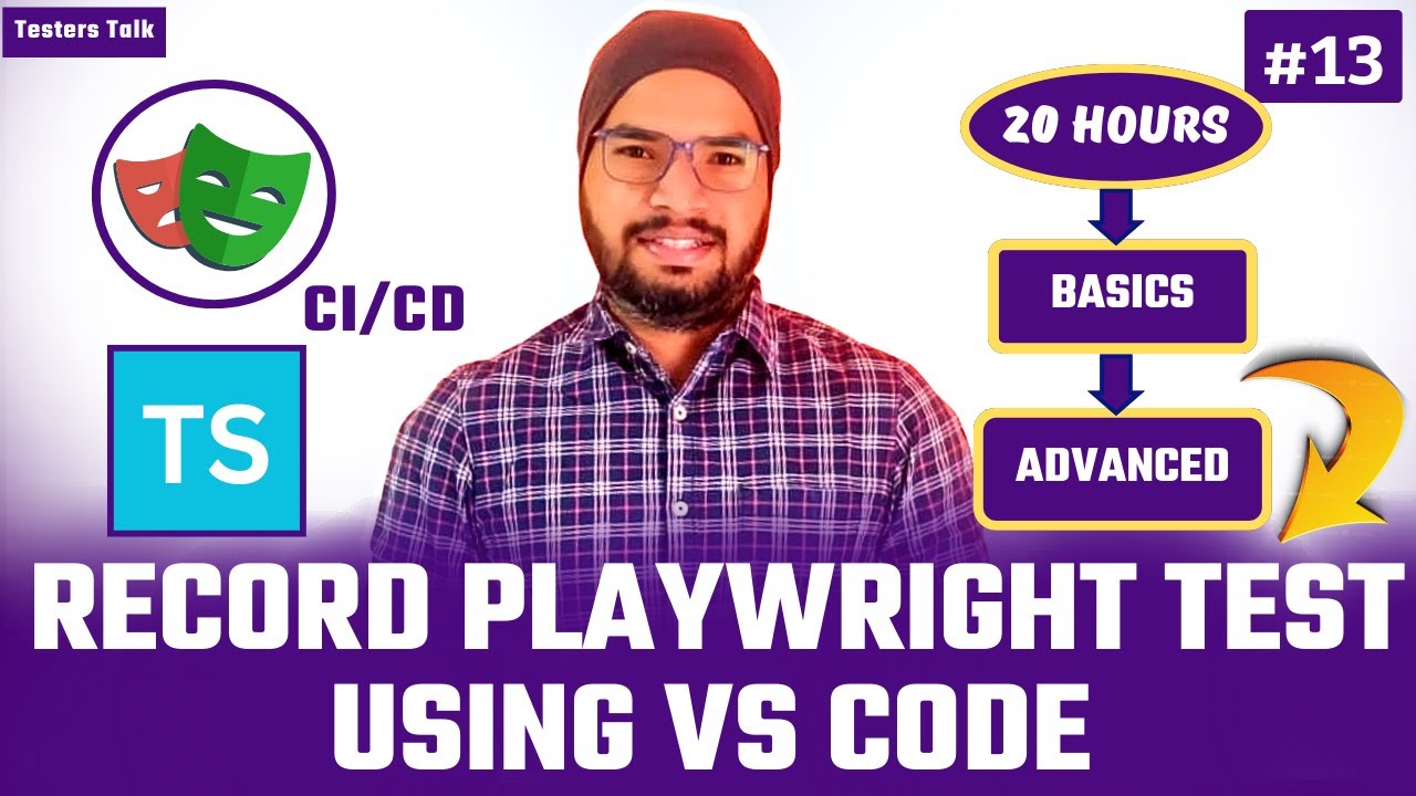 Playwright TypeScript #13 Record Playwright Test using VS Code | Playwright Automation Tutorial
