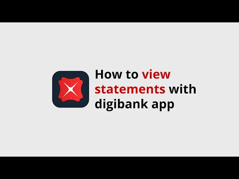 DBS digibank app – How to view eStatements