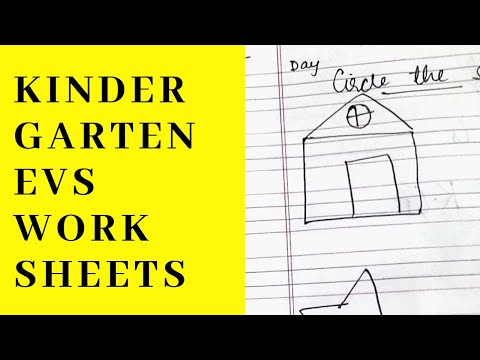 Kindergarten EVS Worksheets ll Science Worksheets for kids