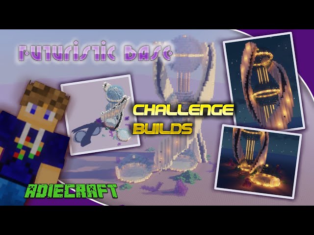 Minecraft Futuristic Base - Futuristic Build Challenge Minecraft Map