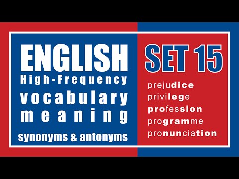 set 15 - V I S U A L - E N G L I S H - SATS - KS2 - HIGH-FREQUENCY WORDS - SYNONYMS - ANTONYMS