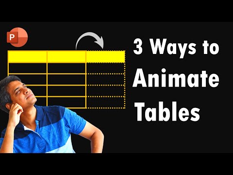 3 Easy ways to Animate a PowerPoint Table You Never Knew