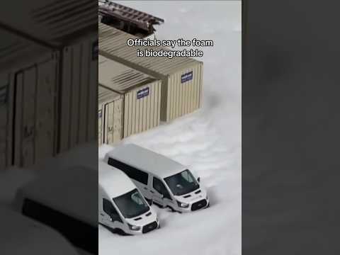 Fire foam accidentally deploys at Houston airport #shorts