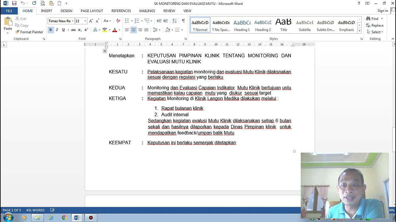 MEMBAHAS STANDAR AKREDITASI KLINIK BAB II (PMKP)...LENGKAP DENGAN CONTOH DOKUMEN