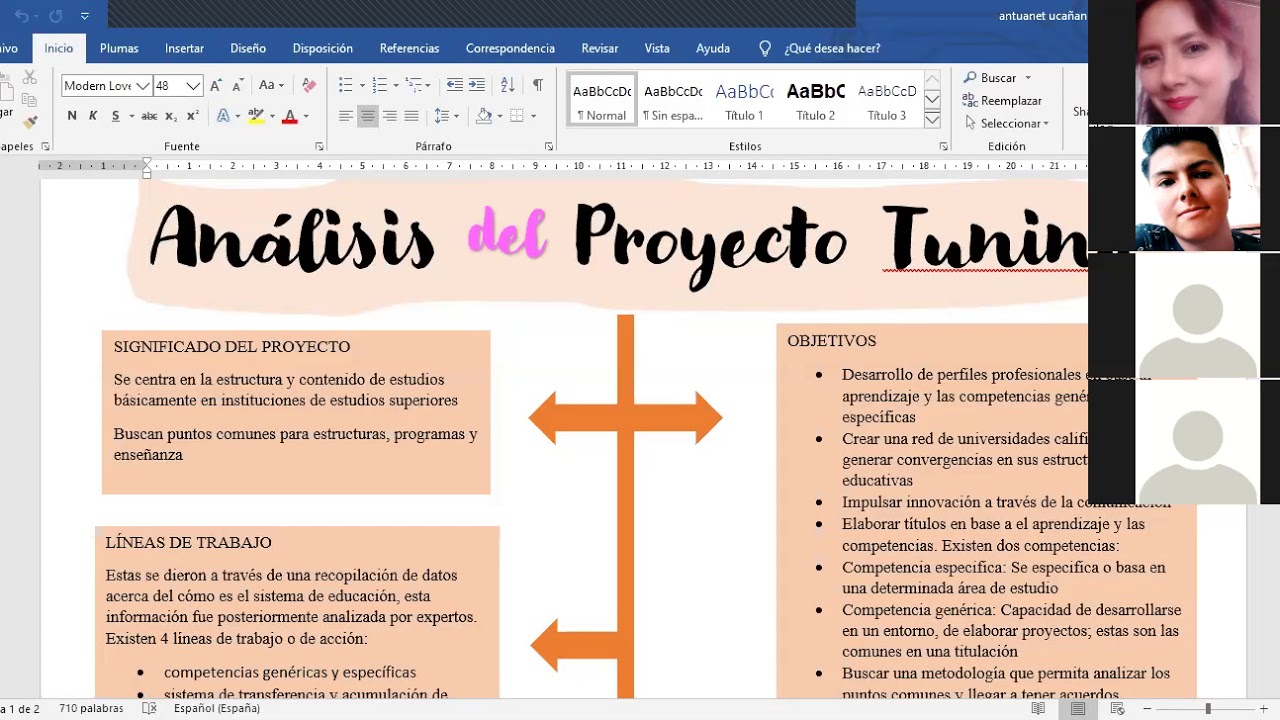 ANÁLISIS DEL PROYECTO TUNING