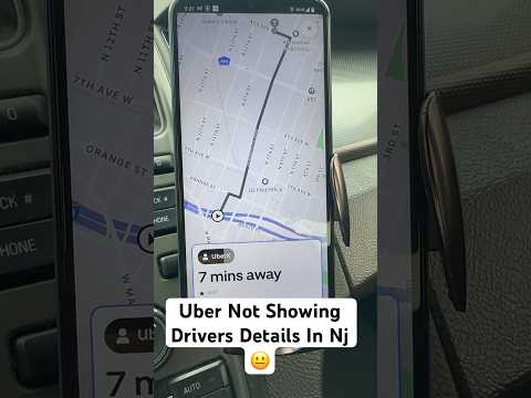 Uber Not Showing Drivers Info Or Payment For Rides In New Jersey