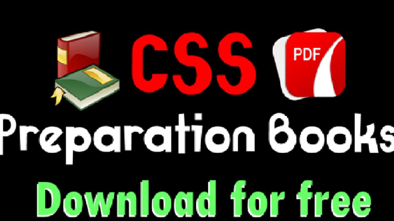Download Free PDF Books and Notes for CSS Preparation Test