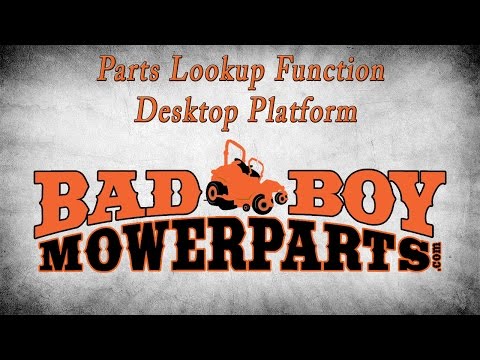 Parts Lookup Function (Desktop Platform)