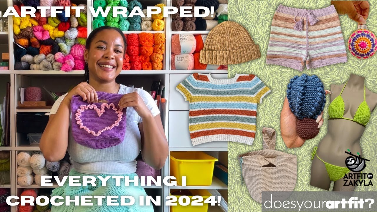 Everything I Crocheted in 2024! | ArtFit Wrapped!