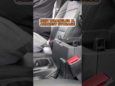 Jeep Wrangler JL Armrest Storage #shorts #jeep