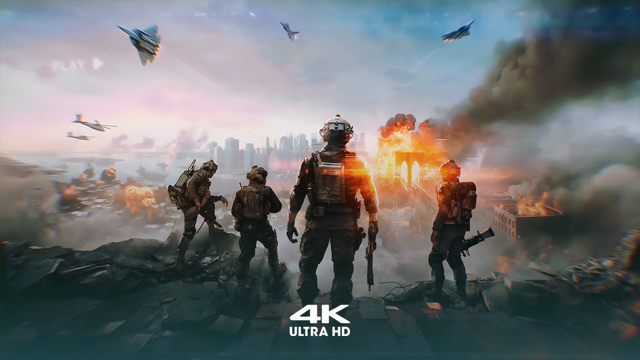 Battlefield 6 4K Live Wallpaper | Explosive Warzone Screensaver Ultra HD