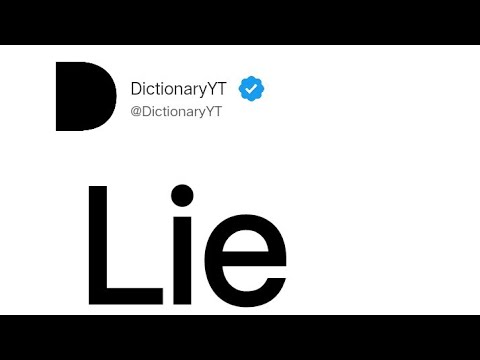 Lie Meaning in English