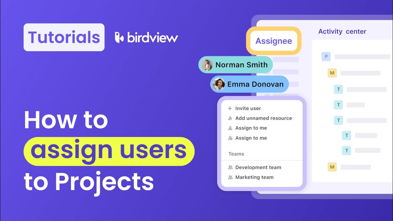 How to Assign Users to Projects | Birdview tutorial