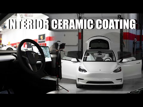 How To Protect Tesla White Seats - Ceramic Coating The Model Y