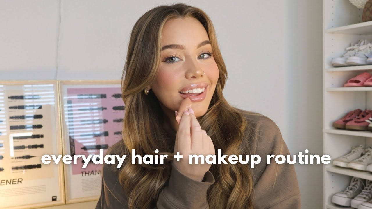 updated everyday hair & makeup routine