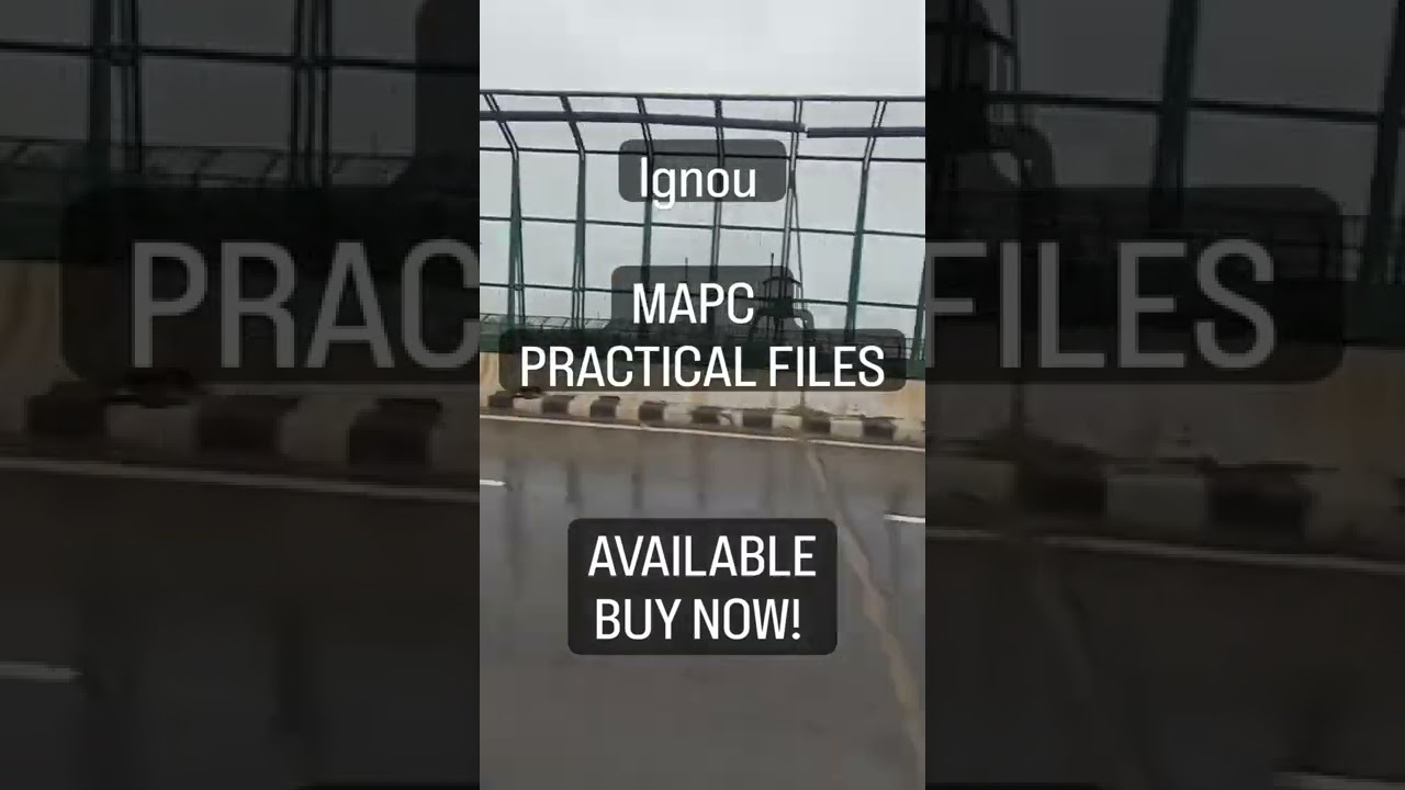 MAPC Practical Files of IGNOU are Available Now. Order your Reference pdfs now. dm to get yours.