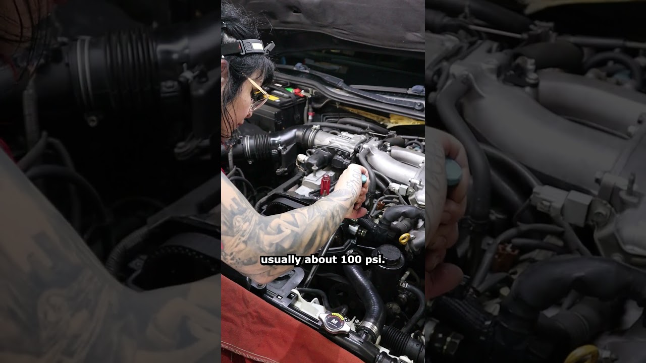 How to Perform a Cylinder Leakdown Test - quick 90 second version! #AutoDIY #DIYTutorial #CarTips