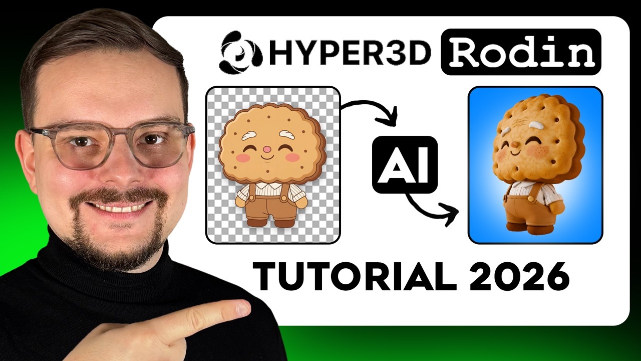 Hyper3D Rodin Tutorial - 2026 | How to Convert an Image into a 3D Model