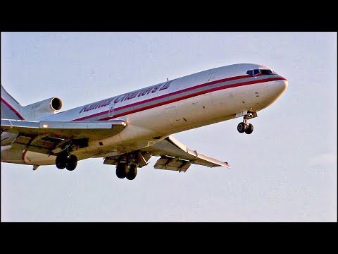 Kalitta Charters 727-200F Landing at London International Airport YXU