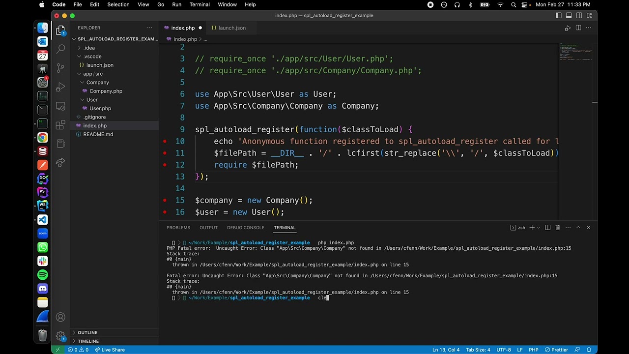 Intro to PHP: Autoloading with spl_autoload_register