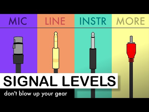 Audio signal levels explained: Mic level vs line level vs instrument level