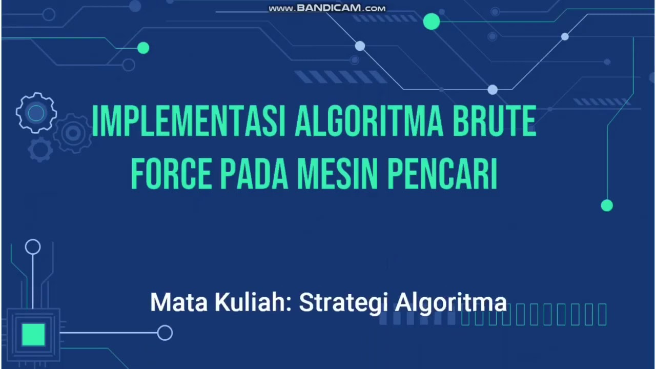 Implementasi Algoritma Brute Force pada Mesin Pencari