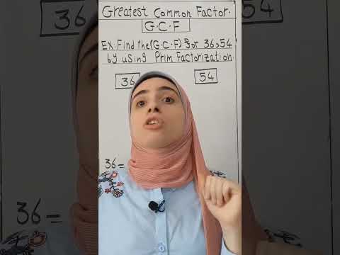 Greatest common factor (G.C.F)by using factor tree 🌳#maths #school https://youtu.be/cUcIlWLnxFg