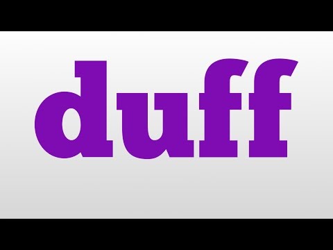 duff meaning and pronunciation