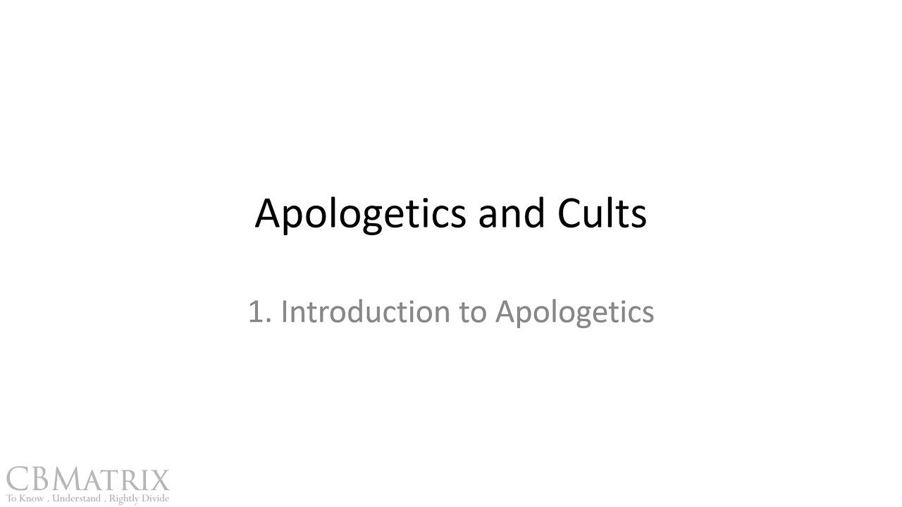 1-Introduction to Apologetics w/ Ross Anderson