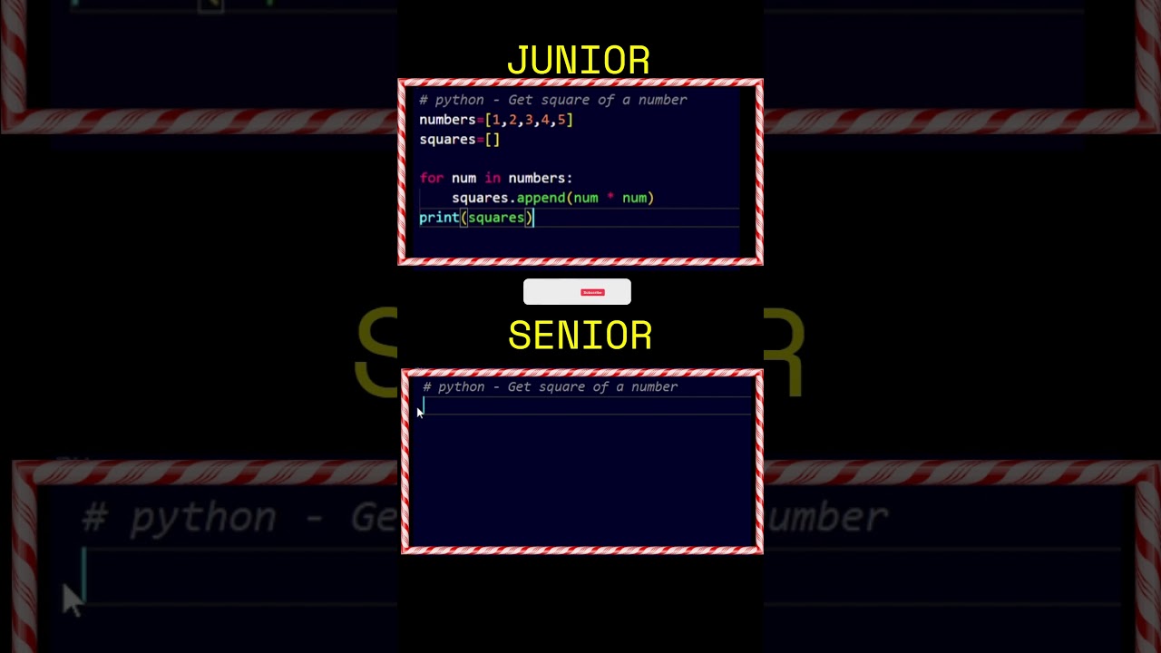 Junior and Senior Python Developer - Who are you? 🤔🐍 #coding #python