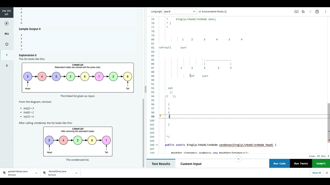 LinkedList - Remove duplicate nodes