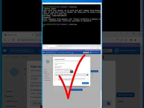 How to login to DockerHub with an Access Token using Docker login